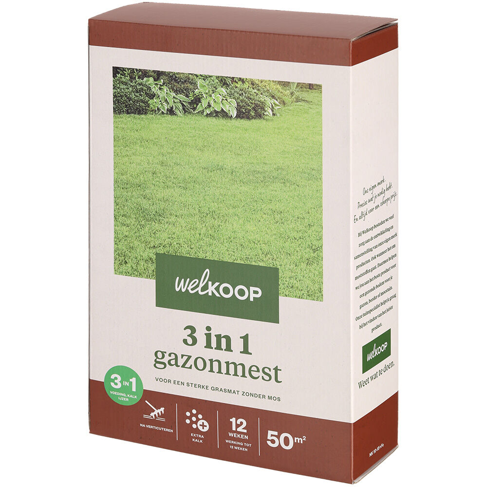 Welkoop - 3 in 1 Gazonmest - 50 m2 - 2 Kilogram | Welkoop
